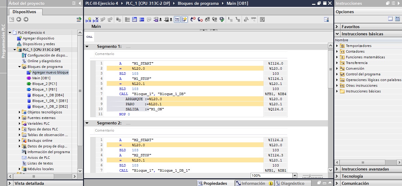 Programación. - TIA PORTAL Programación. - TIA PORTAL